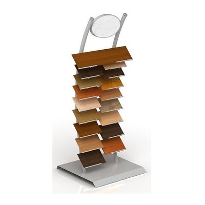 High End Durable Wood Metal Display Fixtures Tile Display Rack Flooring Standing
