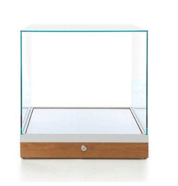 Custom Design Home Glass Display Cabinet With Lock