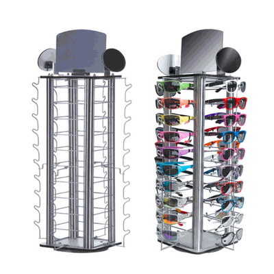40pc Open Metal Wire Sunglasses Display Rack , Portable Optical Display Stands