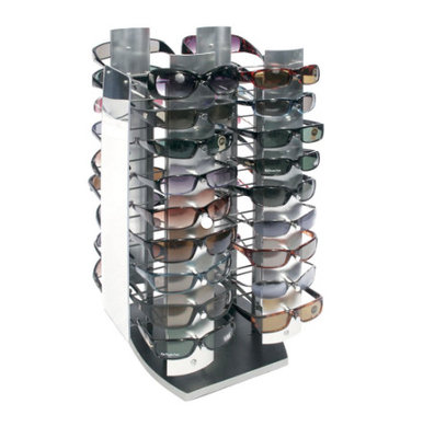 36 Pair Rotating Eyeglass Display Rack , Retail Shop Sunglasses Display Unit 25" High