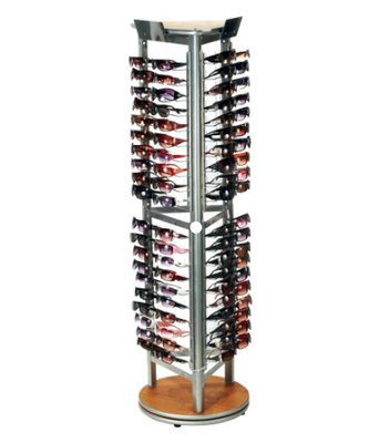 Round Base Spinning Sunglasses Rack 73"