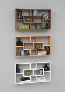 Decorative Floating Retail Store Wall Shelving Unit
