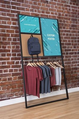 Custom Leaning Wall Merchandise Display Rack