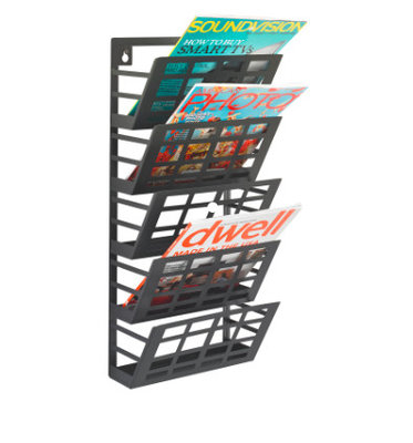 4 Layer Metal Wall Mounted Magazine Holder