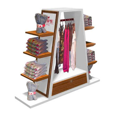 Boutique Garment Clothing Display Shelves , Retail Clothing Display Units