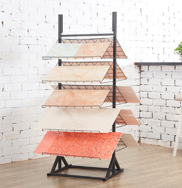 2 Sides Delicate Floor Tile Display Stand
