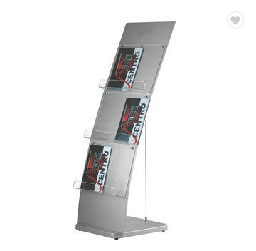Commercial Metal Acrylic Magazine Display Rack For Book Store Multifunctional