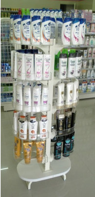 Custom Design Metal Display Fixtures Retail Store Mall Shampoo Display Rack