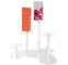 Fashion Design Acrylic Display Fixtures 5 Pedestal Acrylic Product Display Stand