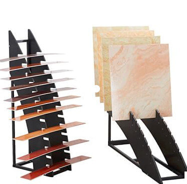 Morden Design Decorative Display Stands , Ceramic Tile Sample Display Rack