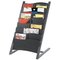 Multi Sizes Literature Display Stand / Seven Compartment Floor Magazine Rack