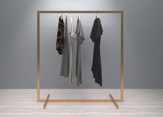 Apparel Display Fixtures Metal Clothing Display Rack