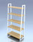 Wood And Metal Display Fixtures 5 Layers Retail Storage Racks Stand For Shop