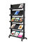 New Design Magazine Display Rack Metal Bookshelf Floor Standing Style